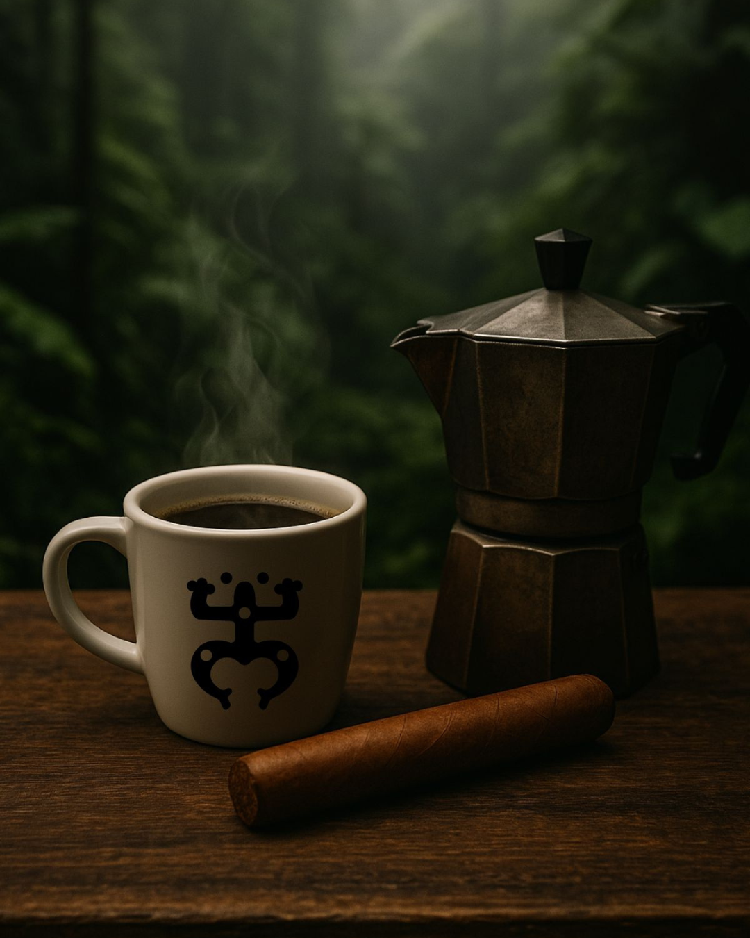 Morning Coquí – Taino Leaf 1400